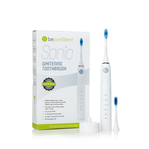 Beconfident Sonic Whitening Toothbrush White/ Rose Gold